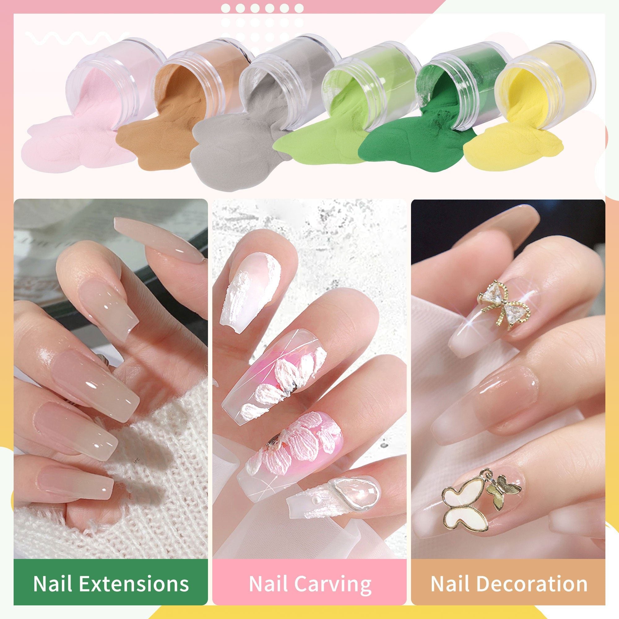 Acrylic Nail Powders-Get You Perfectly Manicured Nails – BURIBURI STORE