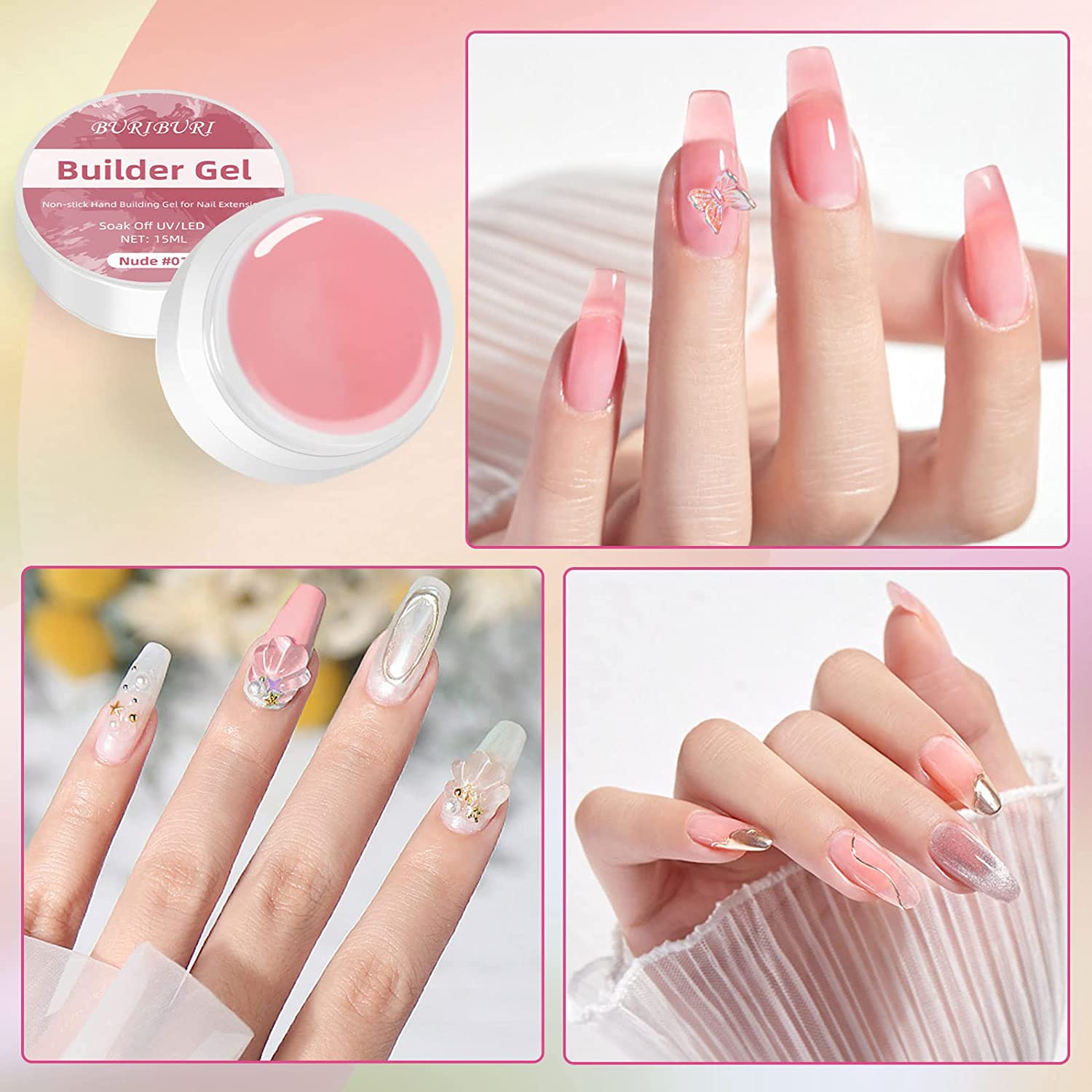 Unlocking the Secrets of Nail Builder Gel: Application Steps – BURIBURI ...
